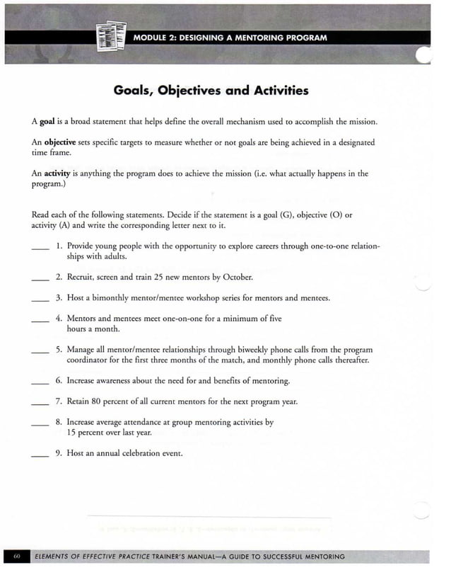 EEP Trainer's Manual - Design & Planning Section | PDF