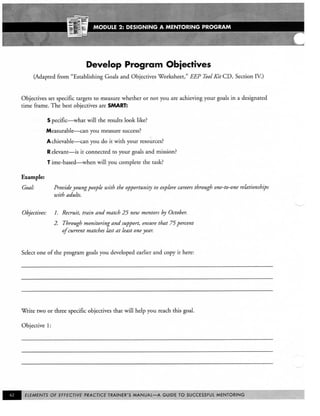 EEP Trainer's Manual - Design & Planning Section | PDF