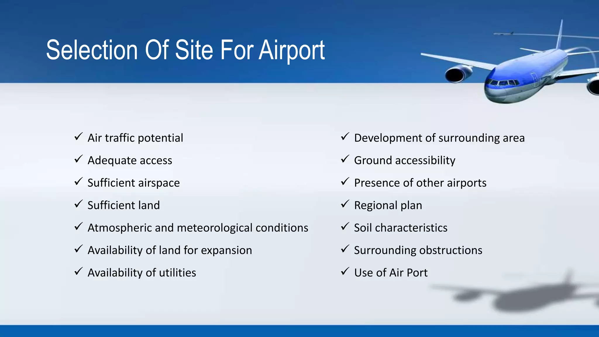 Design and planning of airport | PPTX