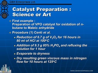 Design and Production of Heterogeneous Catalysts | PDF