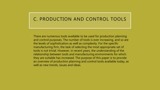 Design and production tools | PPTX | Mechanical and Industrial ...