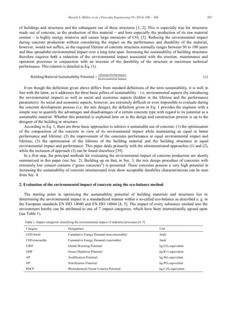 Design and properties of sustainable concrete | PDF