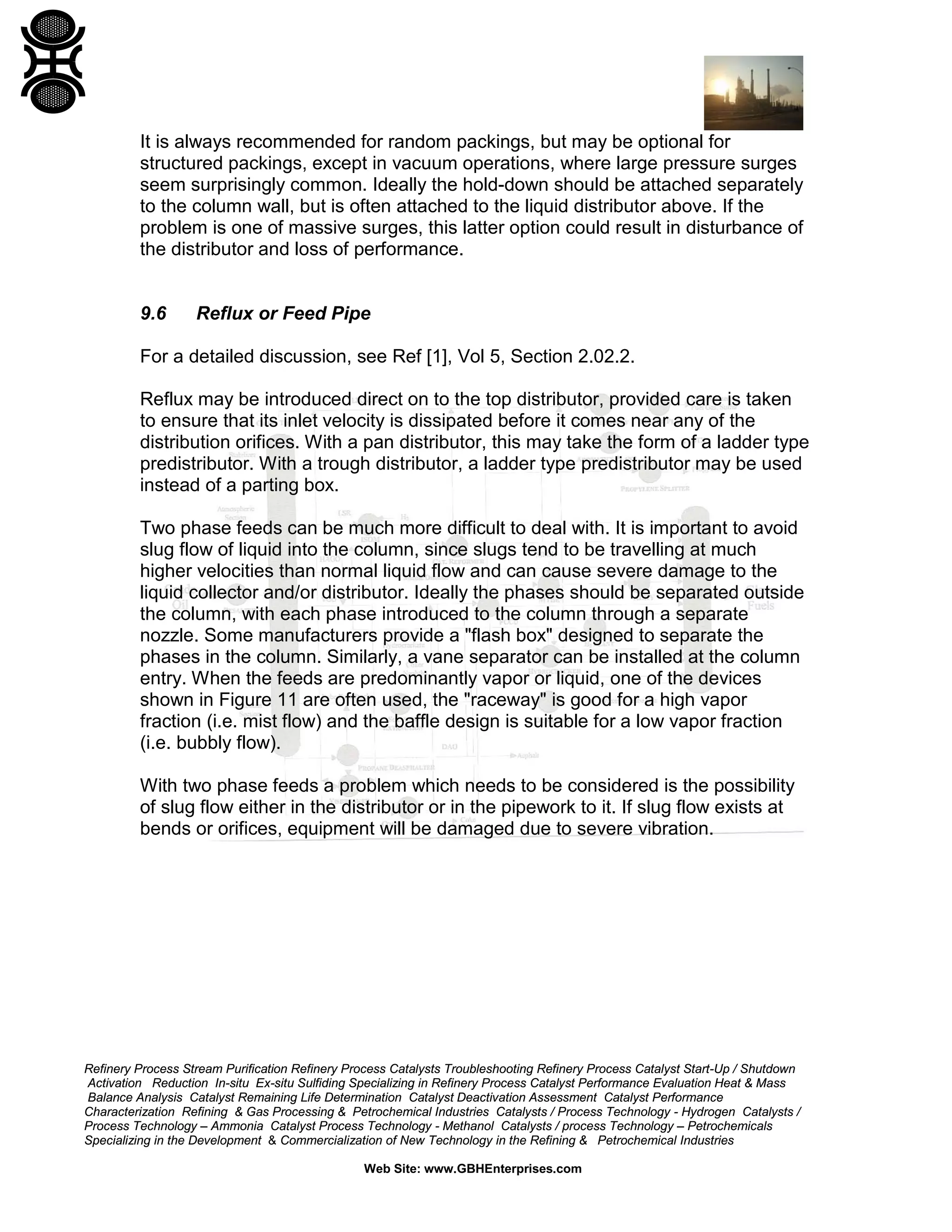 Design and Rating of Packed Distillation Columns | PDF
