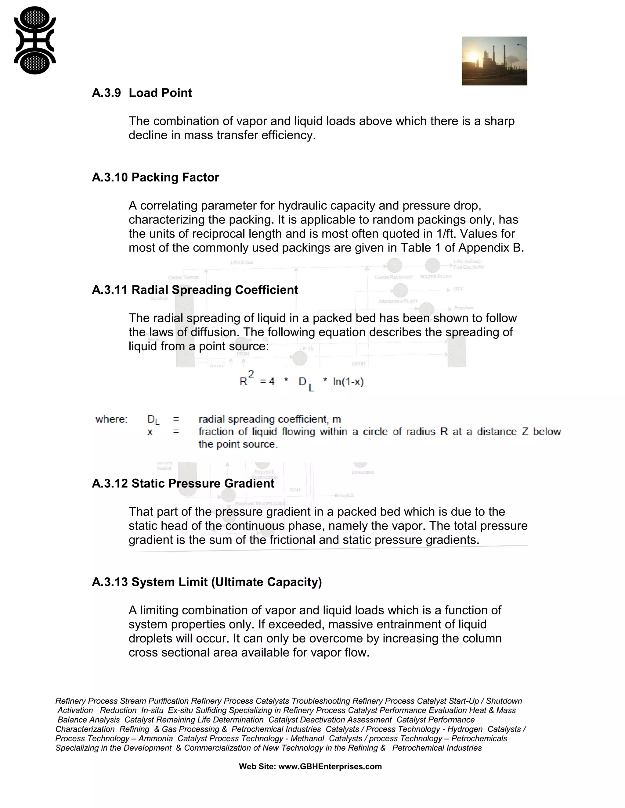 Design and Rating of Packed Distillation Columns | PDF