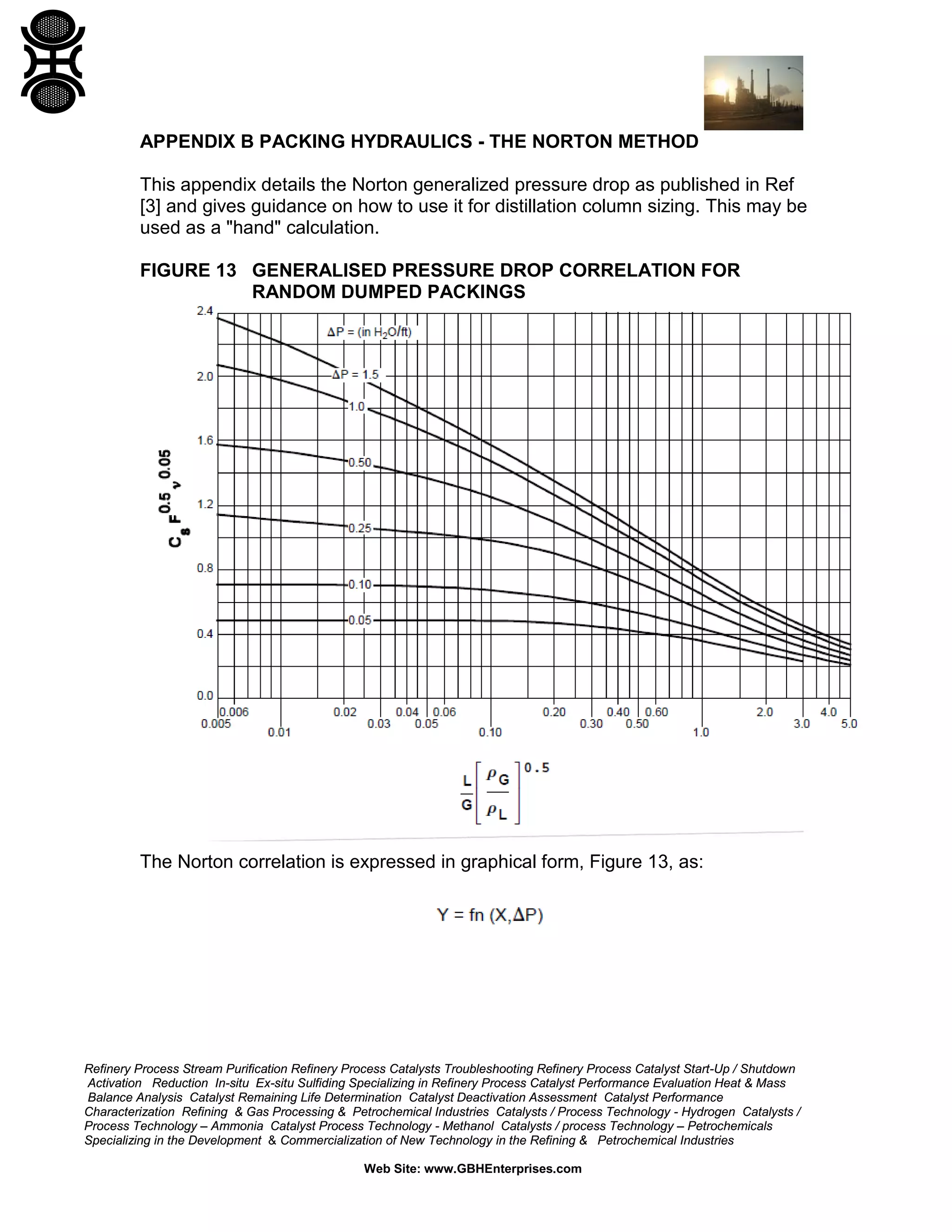 Design and Rating of Packed Distillation Columns | PDF