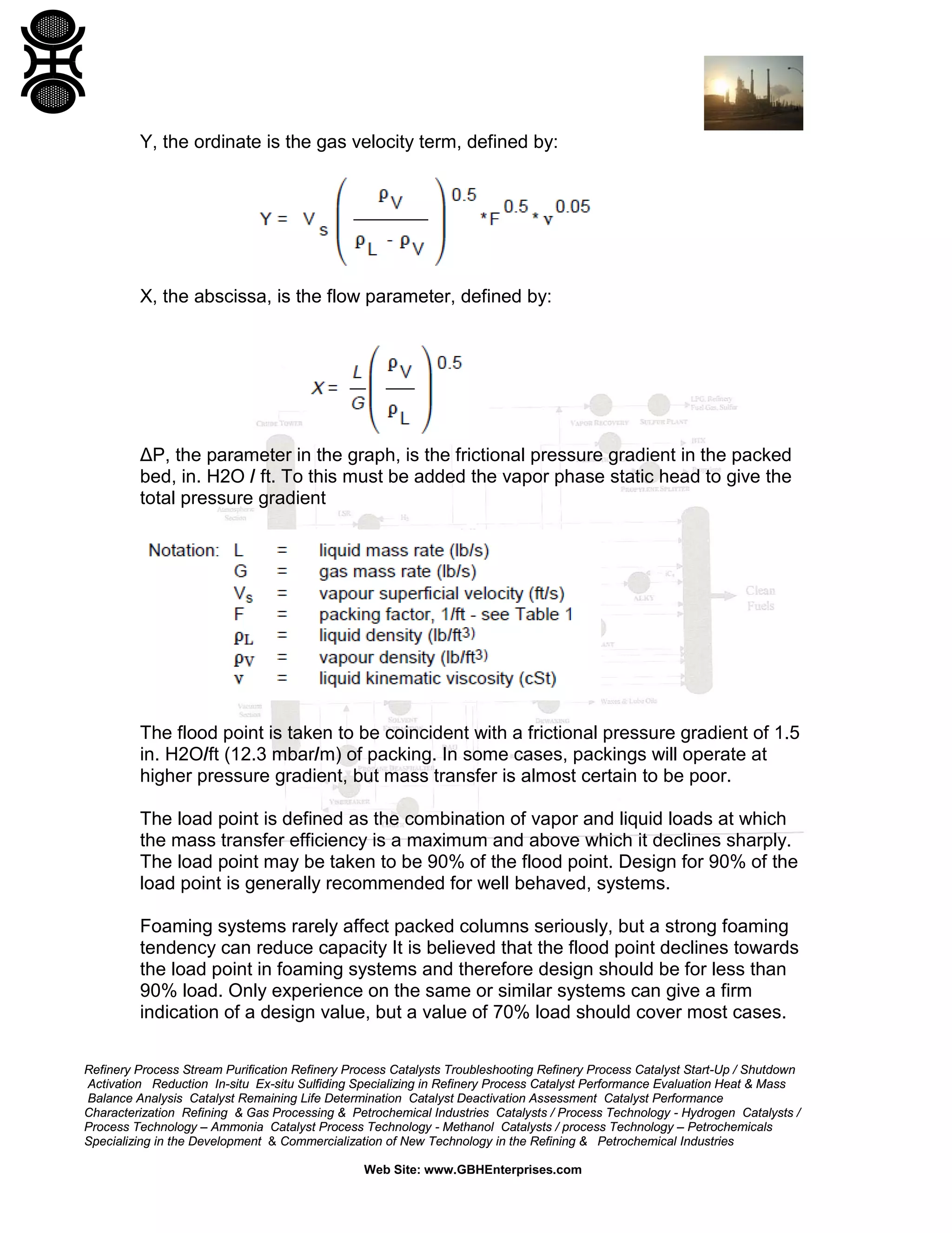 Design and Rating of Packed Distillation Columns | PDF
