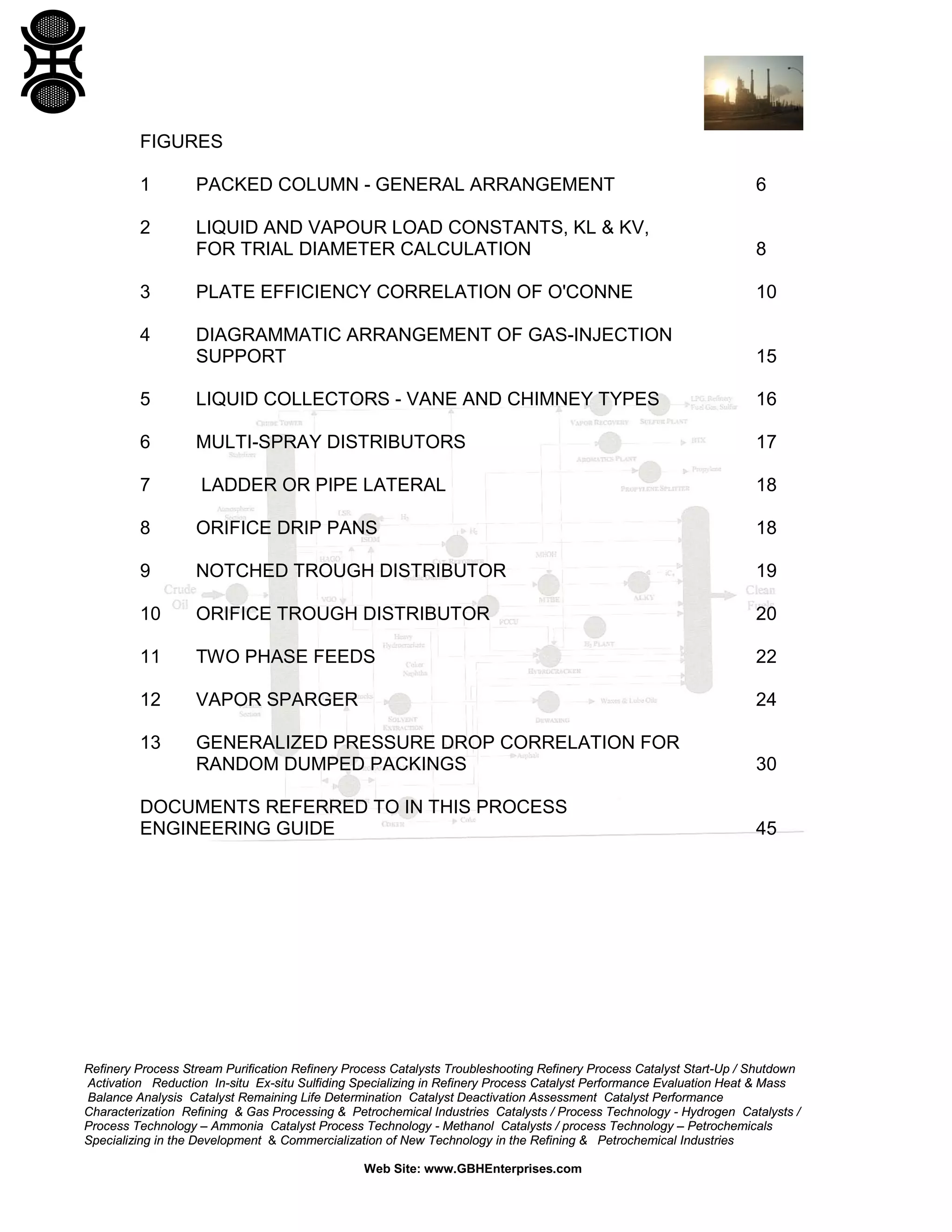 Design and Rating of Packed Distillation Columns | PDF