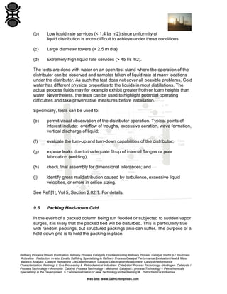 Design and Rating of Packed Distillation Columns | PDF