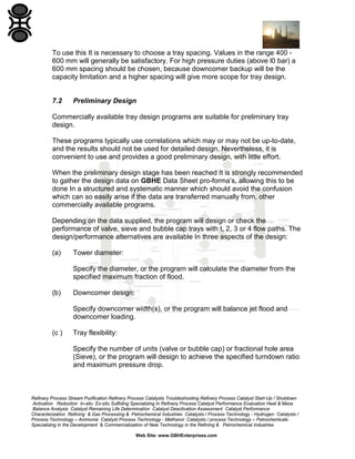 Design and Rating of Trayed Distillation Columns | PDF