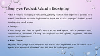 Design and redesign of work system-1.pptx | Resume Writing and Advice ...