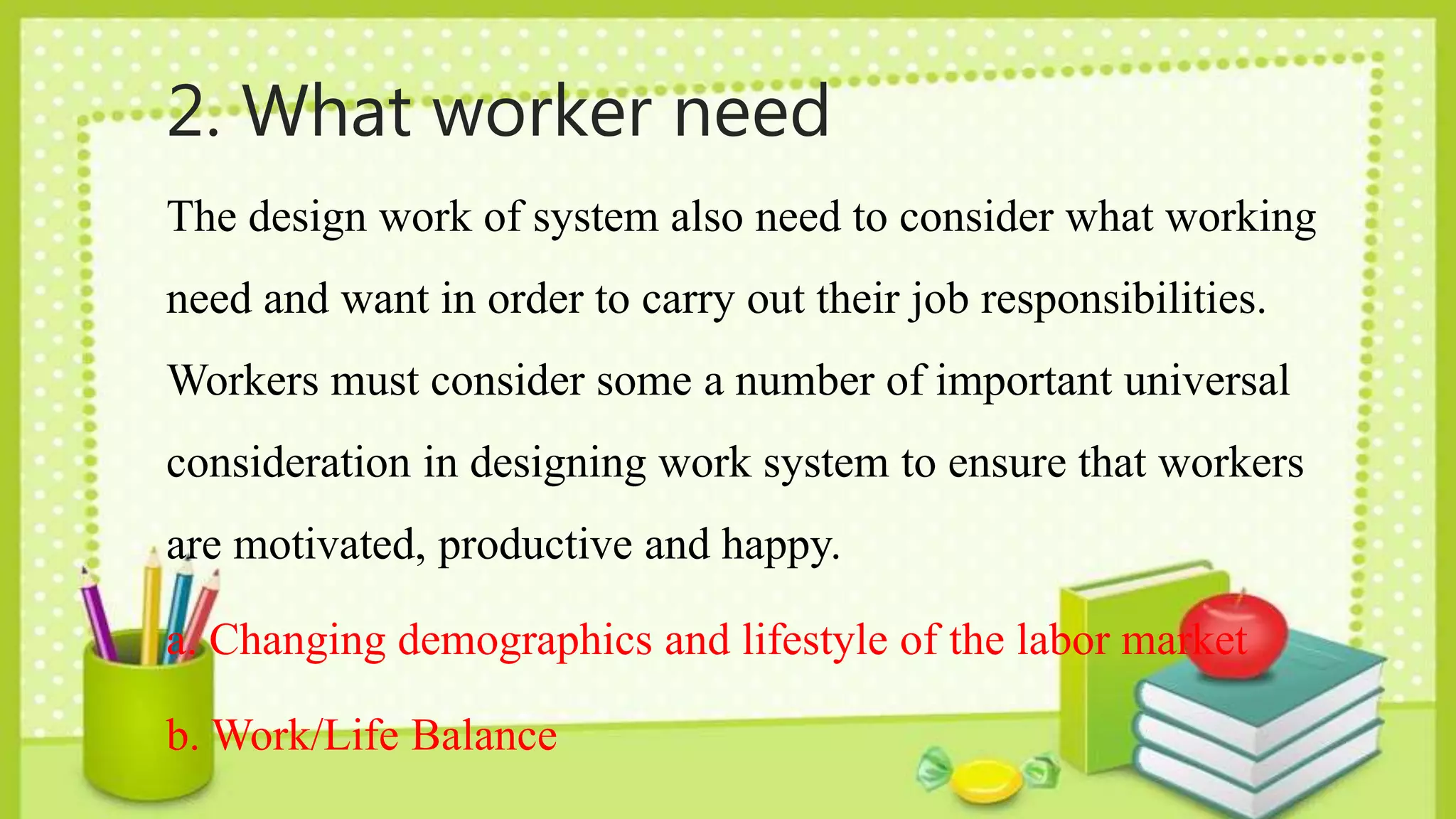 Design and redesign work system | PPTX