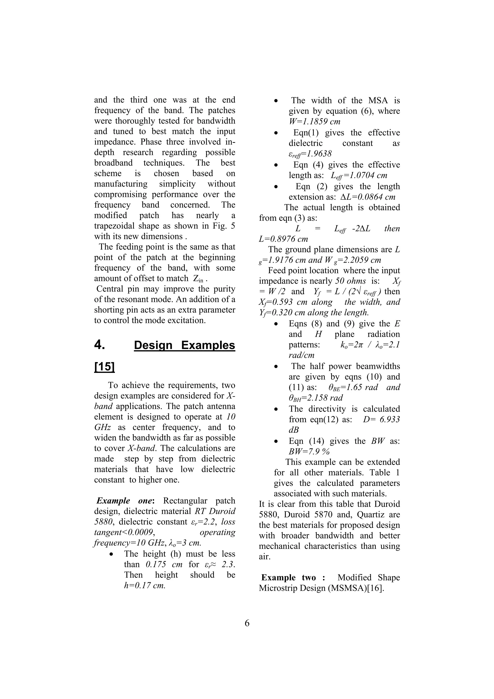 Design And Simulation Of Broadband Rectangular Microstrip Antenna Pdf Physics Science