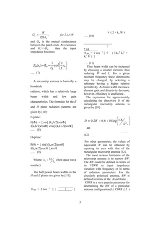 Design and simulation of broadband rectangular microstrip antenna | PDF | Physics | Science