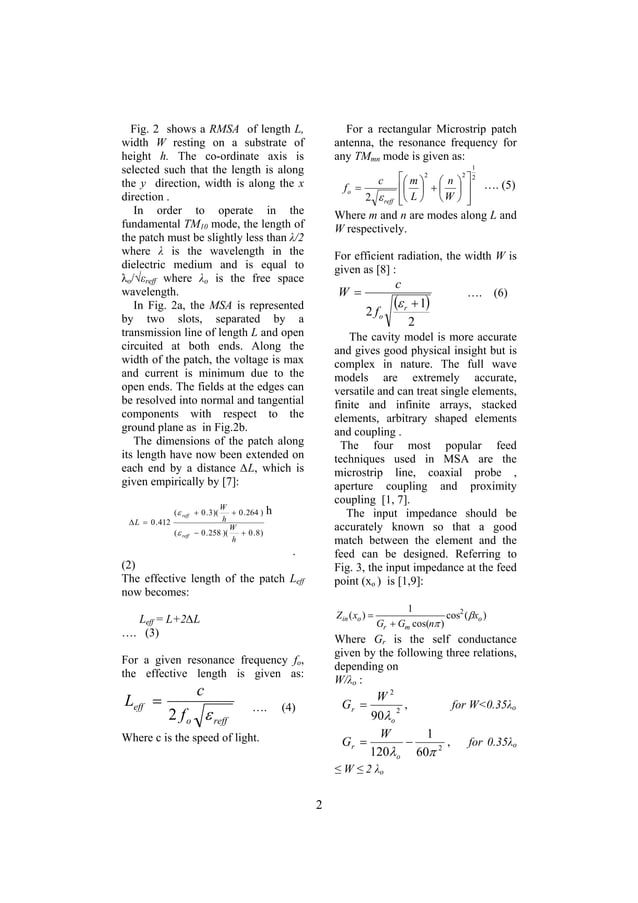 Design and simulation of broadband rectangular microstrip antenna | PDF