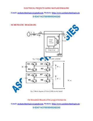 Design and simulation of cascaded h bridge multilevel inverter based dstatcom for compensation ...
