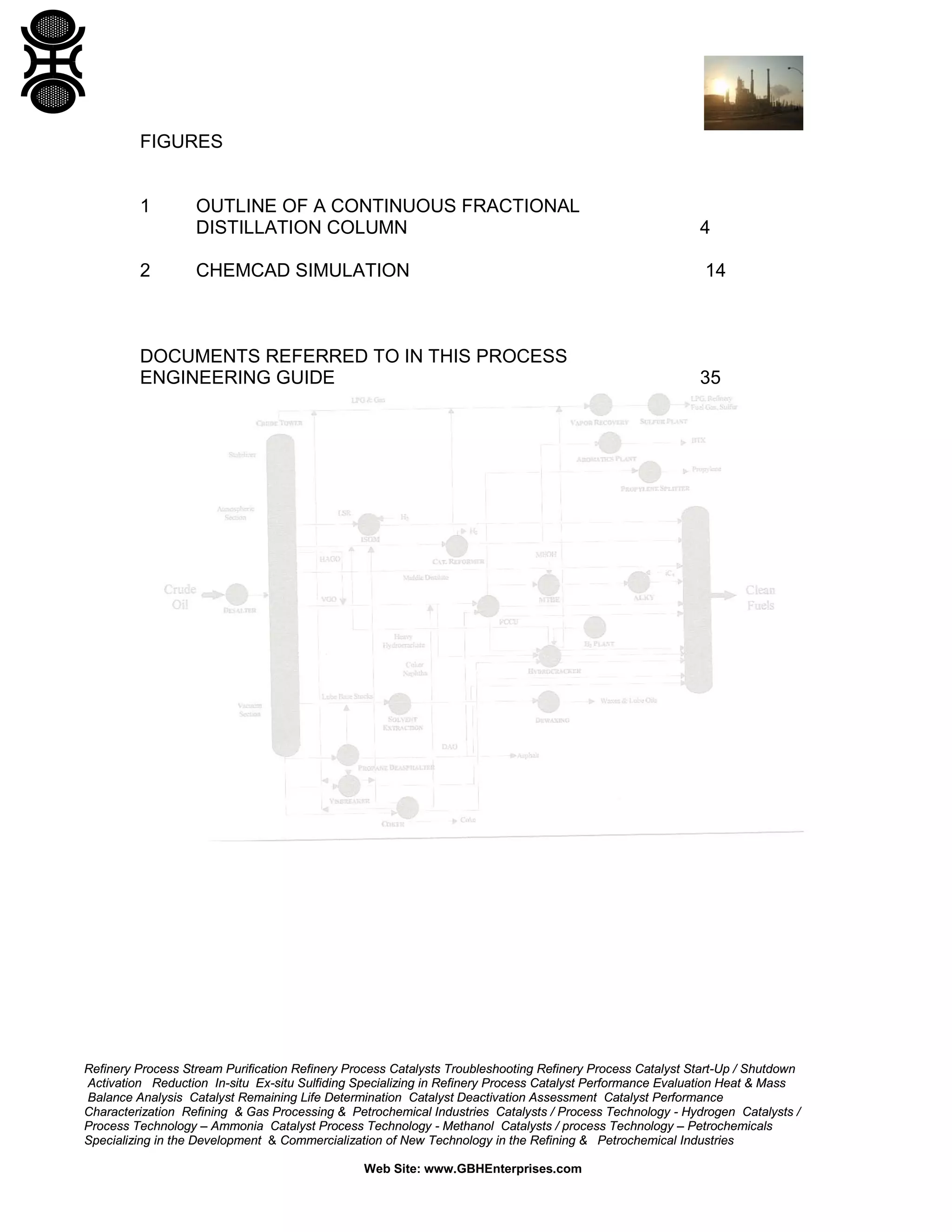 Design and Simulation of Continuous Distillation Columns | PDF