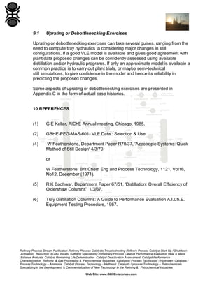Design and Simulation of Continuous Distillation Columns | PDF