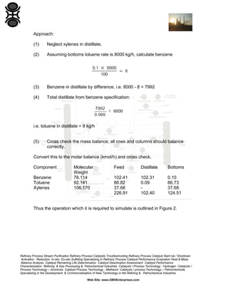 Design and Simulation of Continuous Distillation Columns | PDF