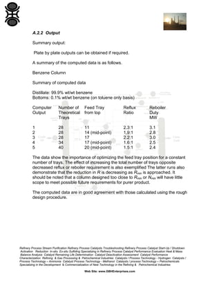 Design and Simulation of Continuous Distillation Columns | PDF