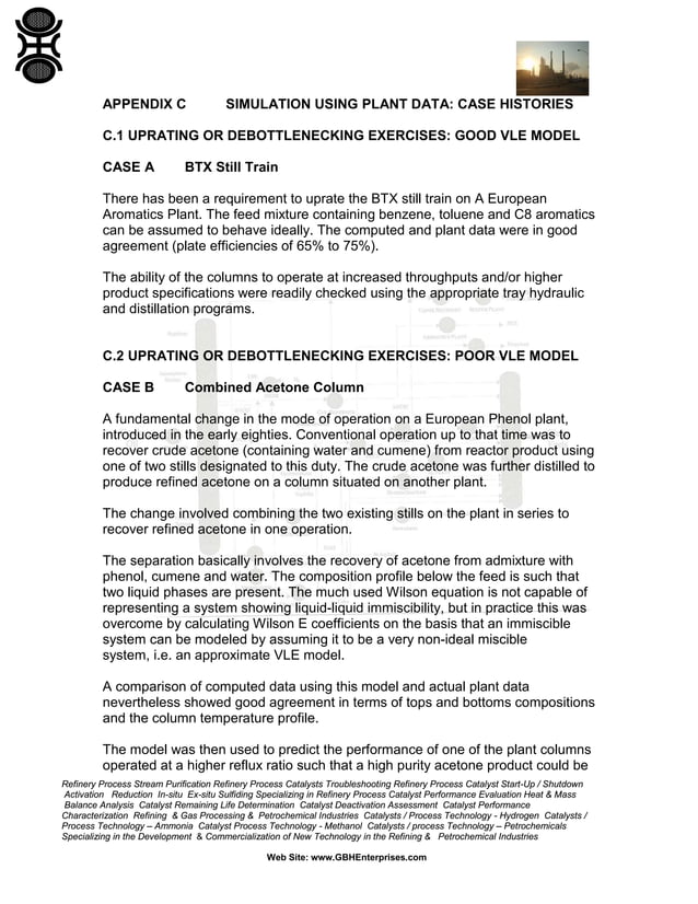 Design and Simulation of Continuous Distillation Columns | PDF | Chemistry | Science