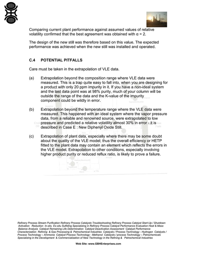Design and Simulation of Continuous Distillation Columns | PDF ...
