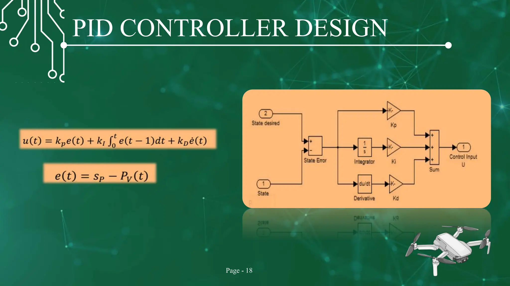 Design and Simulation of Drone Flight Control Using PID Controller Presentation | PPTX