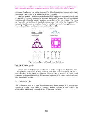 Design and simulation of fractal tree antenna for wireless application | PDF