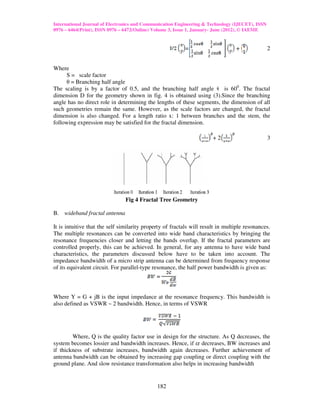 Design and simulation of fractal tree antenna for wireless application | PDF