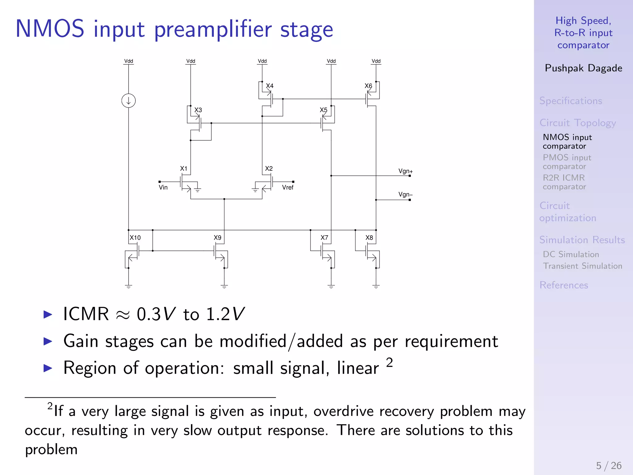 Design Of A High Speed Rail To Rail Input Cmos Comparator Pdf Computer Peripherals Computing