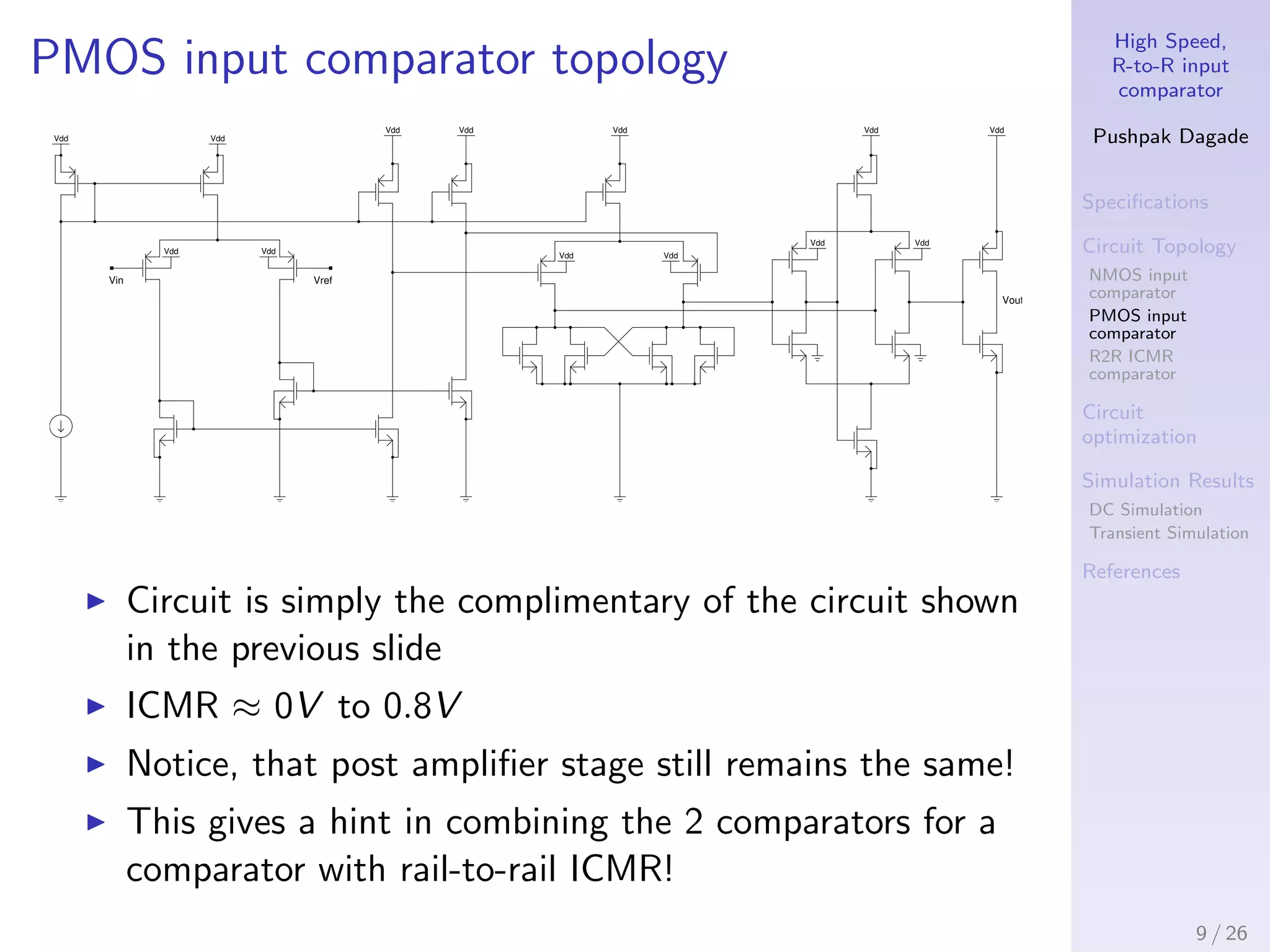 Design Of A High Speed Rail To Rail Input Cmos Comparator Pdf Computer Peripherals Computing
