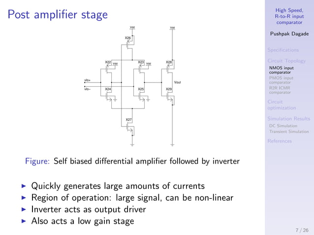 Design of a High Speed, Rail-to-Rail input CMOS comparator | PDF | Computer Peripherals | Computing