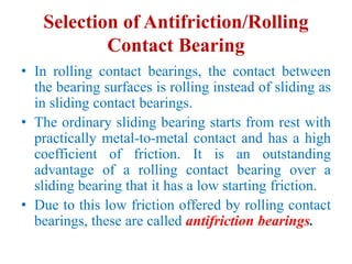 Design and solved problems for rolling contant bearing | PPTX