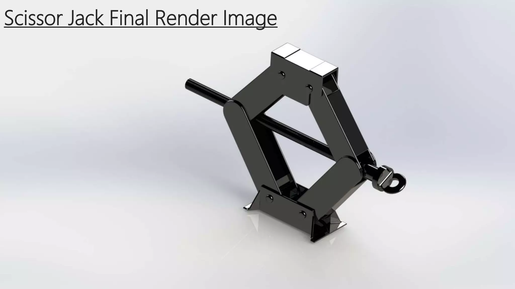 Design and analysis of scissor jack final report 8 sem (1) | PPTX