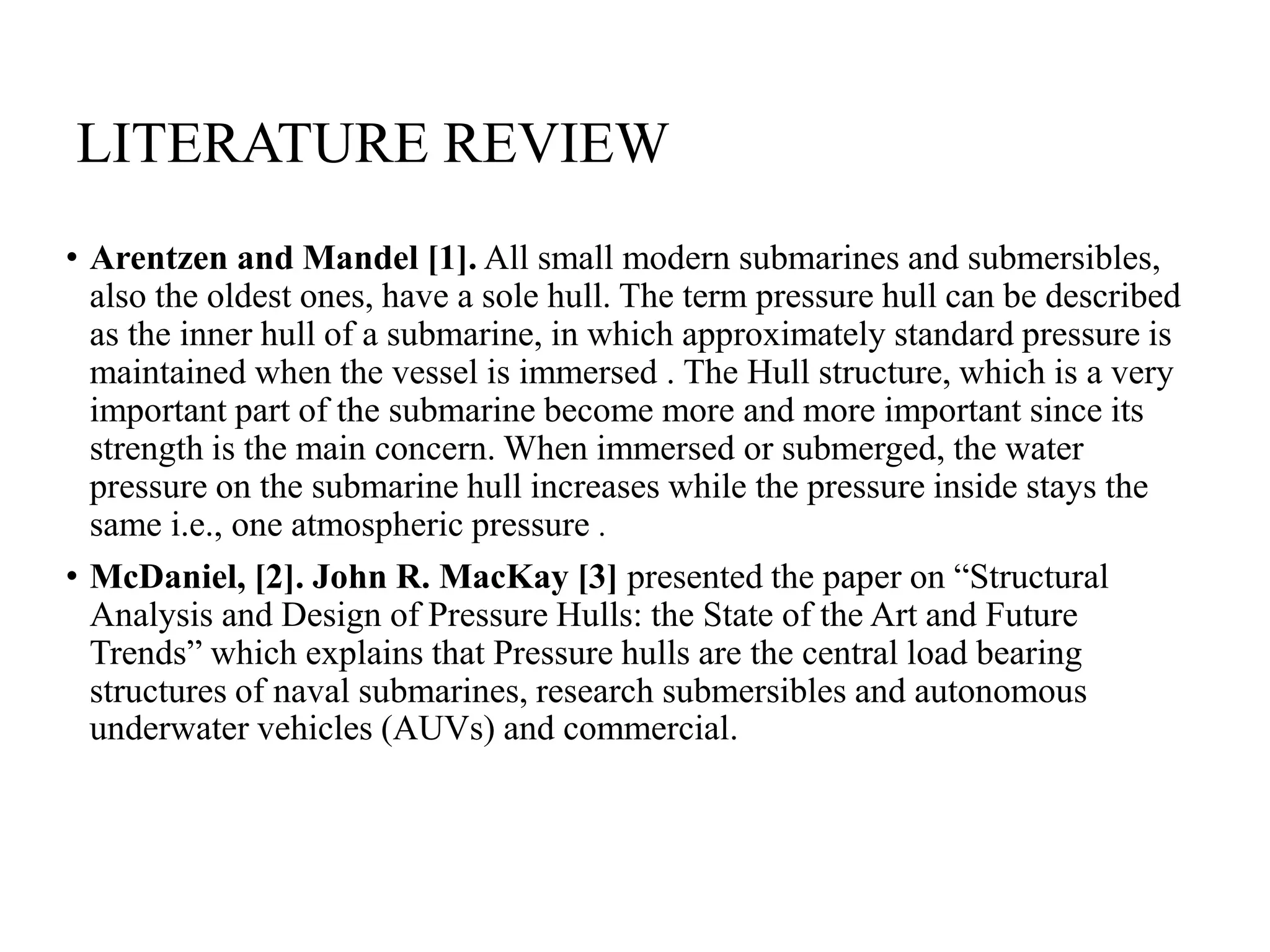 Design and structural analysis of auv pressure hull with sandwich ...