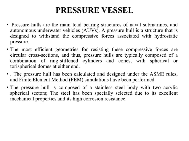 Design and structural analysis of auv pressure hull with sandwich ...