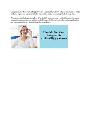 Design a Radial Basis Kernel-Support Vector Machine (Kernel-SVM) based.pdf | Technology & Computing