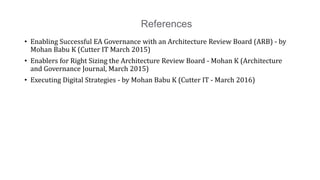 Design Architecture Review Board (ARB) to Enable Digital Strategy | PPTX