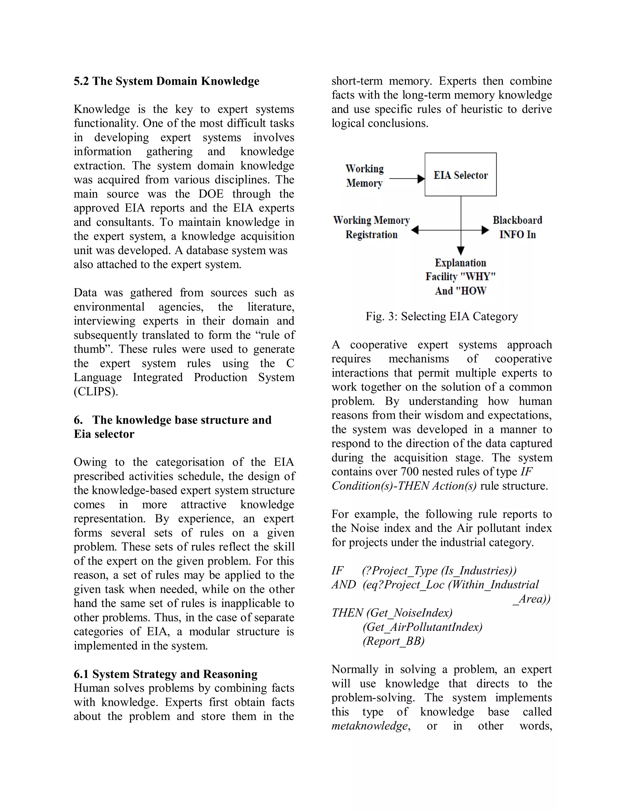 Design a rule based expert system for eia | PDF