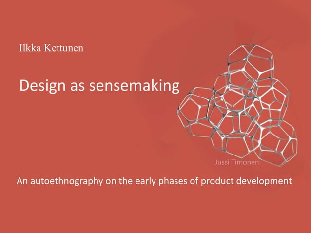 Design as sensemaking 2020 | PPT