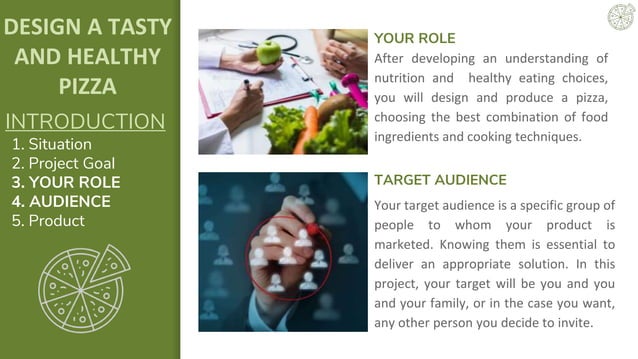 Design a tasty and healthy pizza introduction | PPT