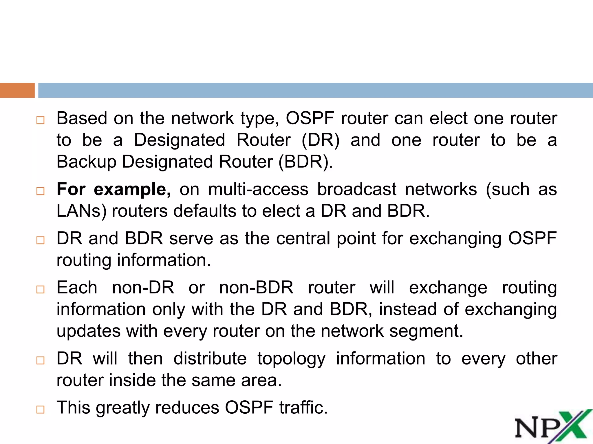 Designated & Backup Designated Router | PPTX