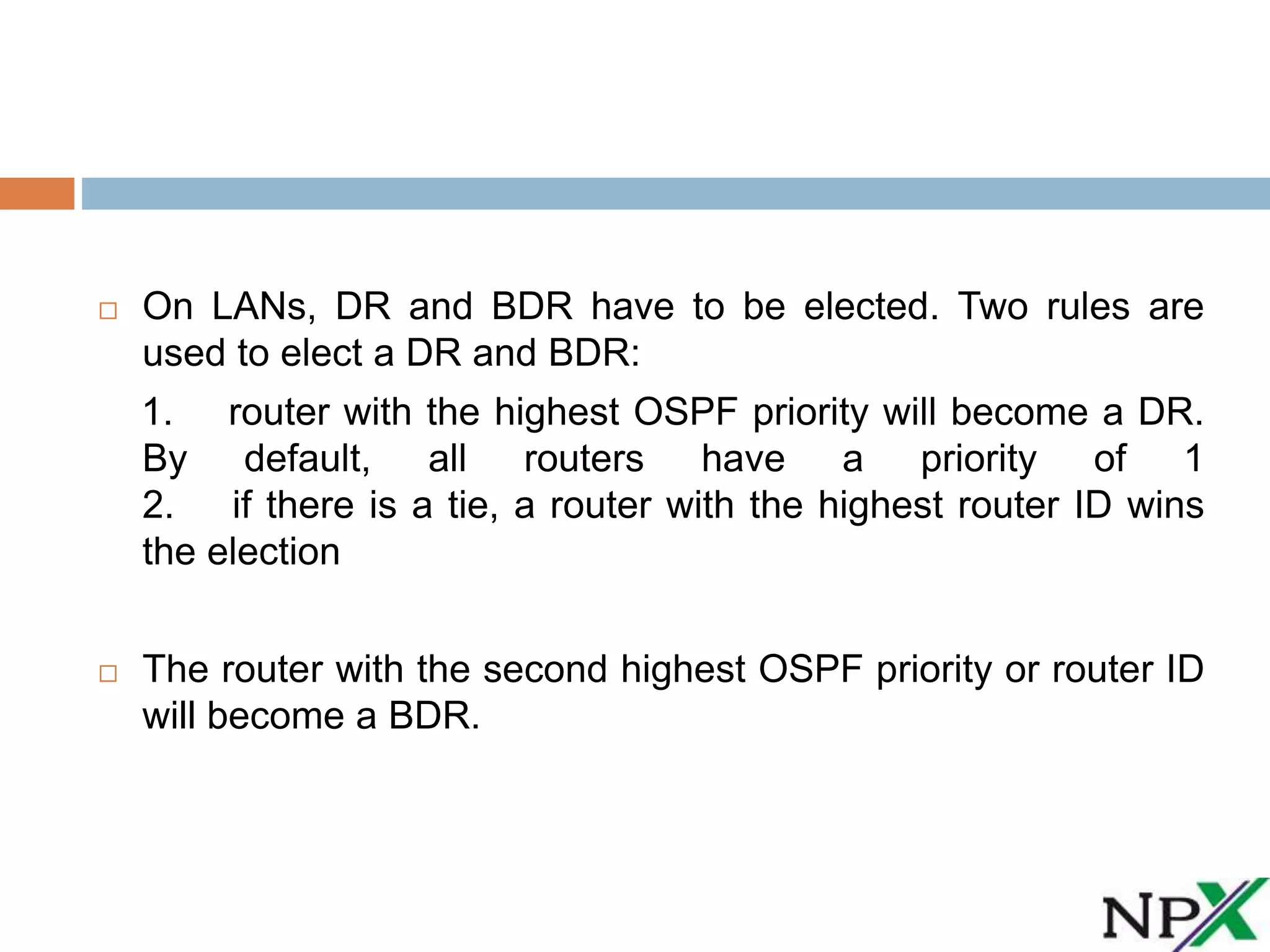Designated & Backup Designated Router | PPTX