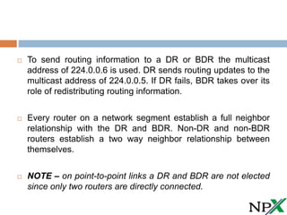 Designated & Backup Designated Router | PPTX