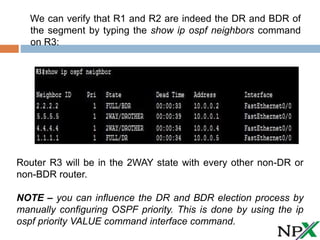 Designated & Backup Designated Router | PPTX