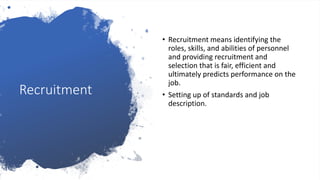 Designation and recruitment | PPTX