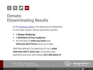 Design Thinking: Logistics of Discovery | PDF