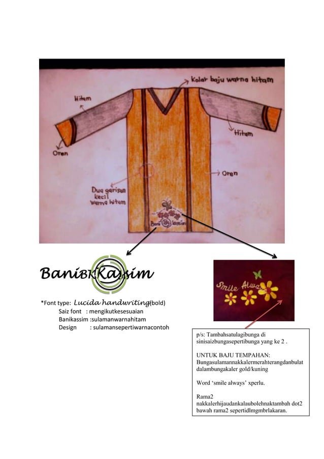 Design baju muslimah | DOCX