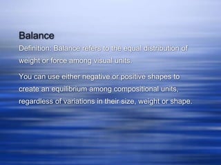 Design Principle: Balance | PPT