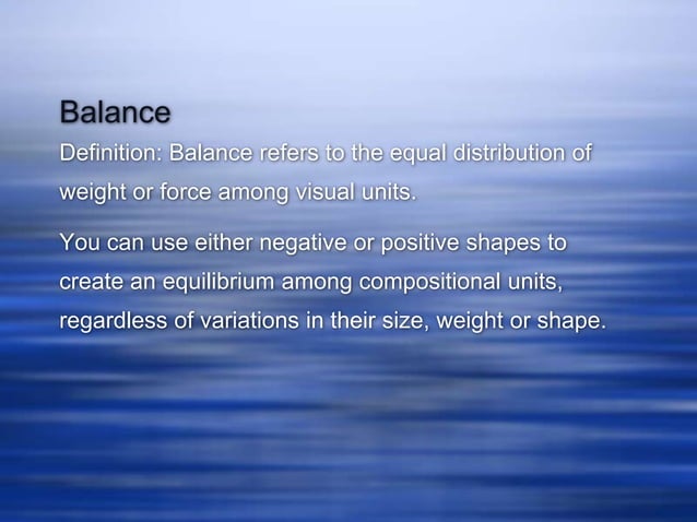 Design Principle: Balance | PPT | Desktop Publishing | Computer ...