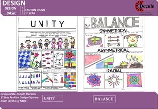 Dimple Mordani, Diploma Fashion Design First Year, (Design Basics ...